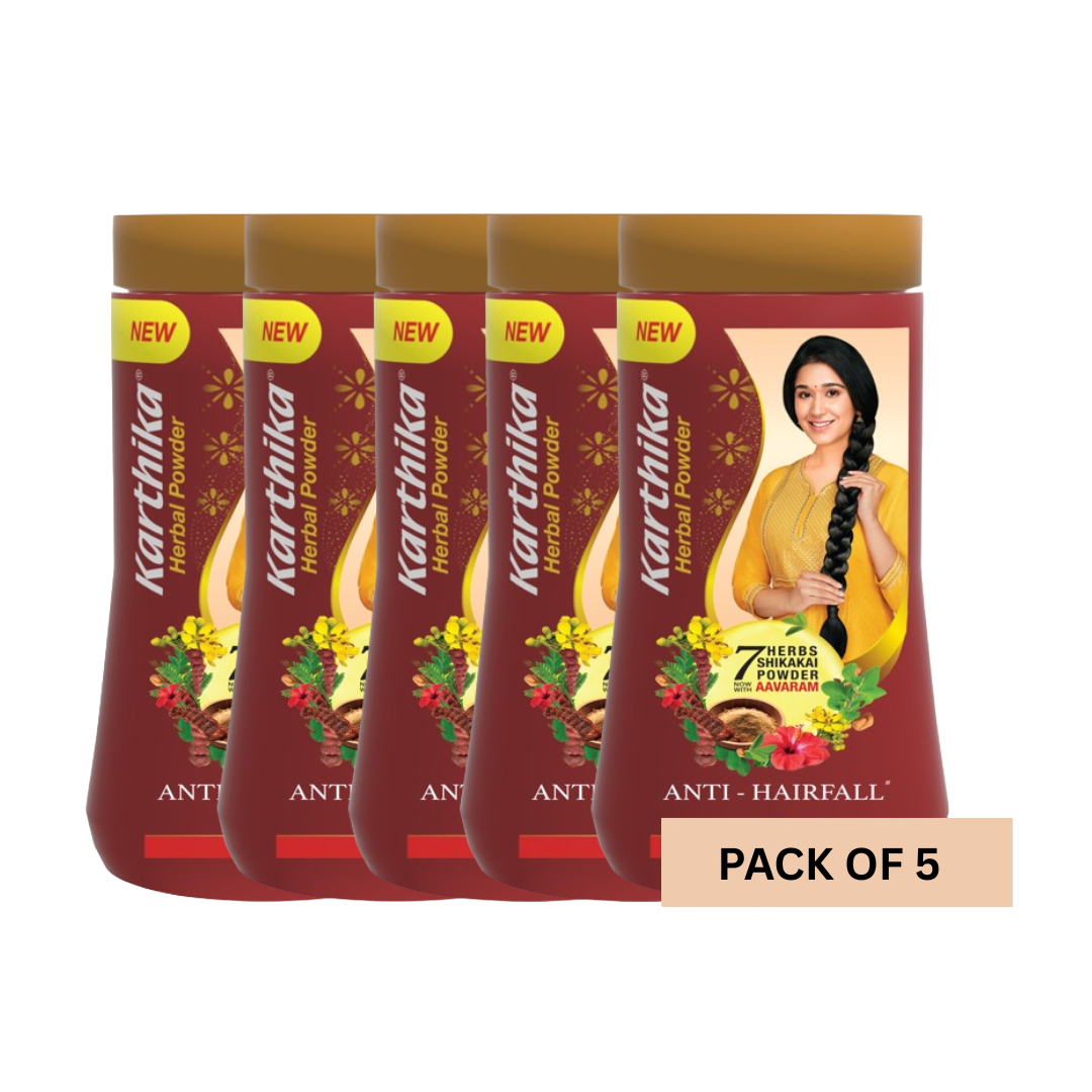 Karthika Herbal Powder for Soft & Silky Hair | 170gm - Buy Now — Cavinkart